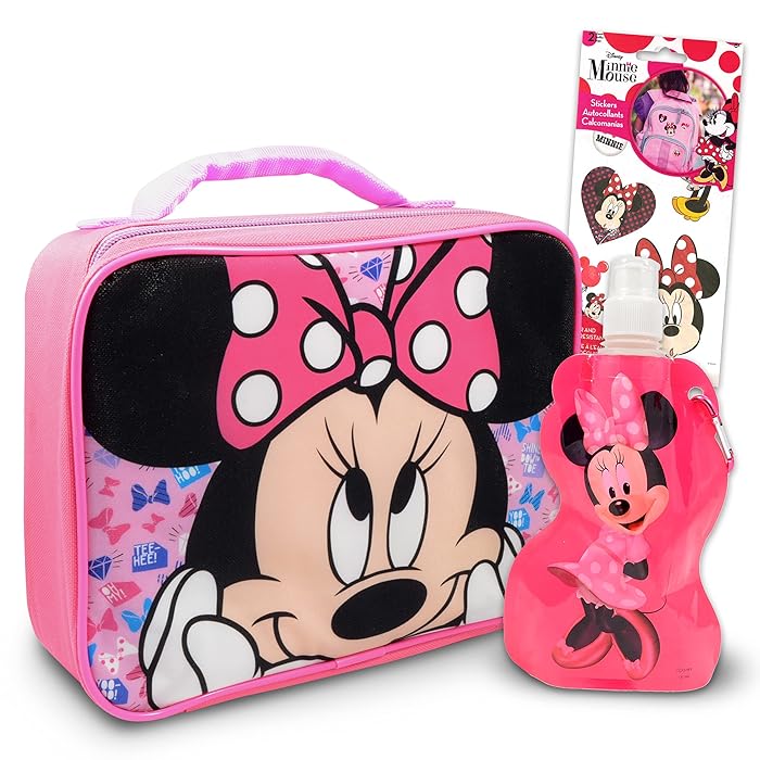 Buy Classic Disney Disney Minnie Mouse Lunch Bag School Supplies Bundle ...