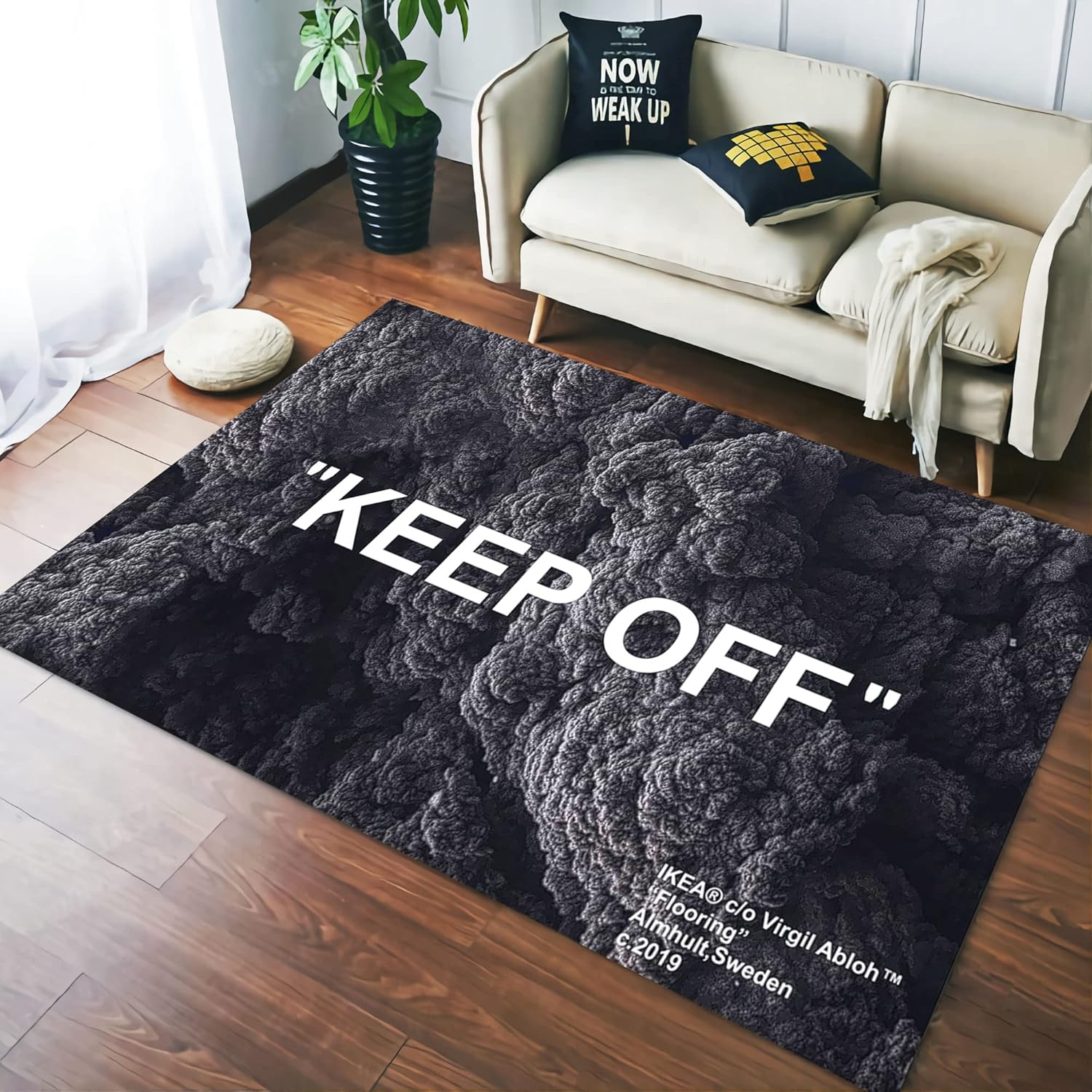 Amazon.com: Keep Off Rug,Modern Design Rug,Keep-Off,Aesthetic Rug ...