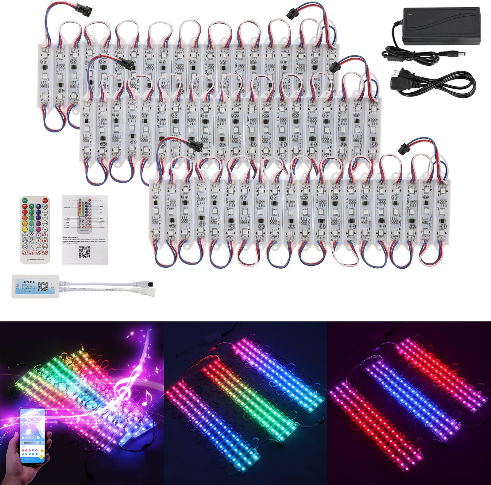 Amazon.com: Dyna-Living RGBIC LED Storefront Lights 30FT Full-Color LED ...