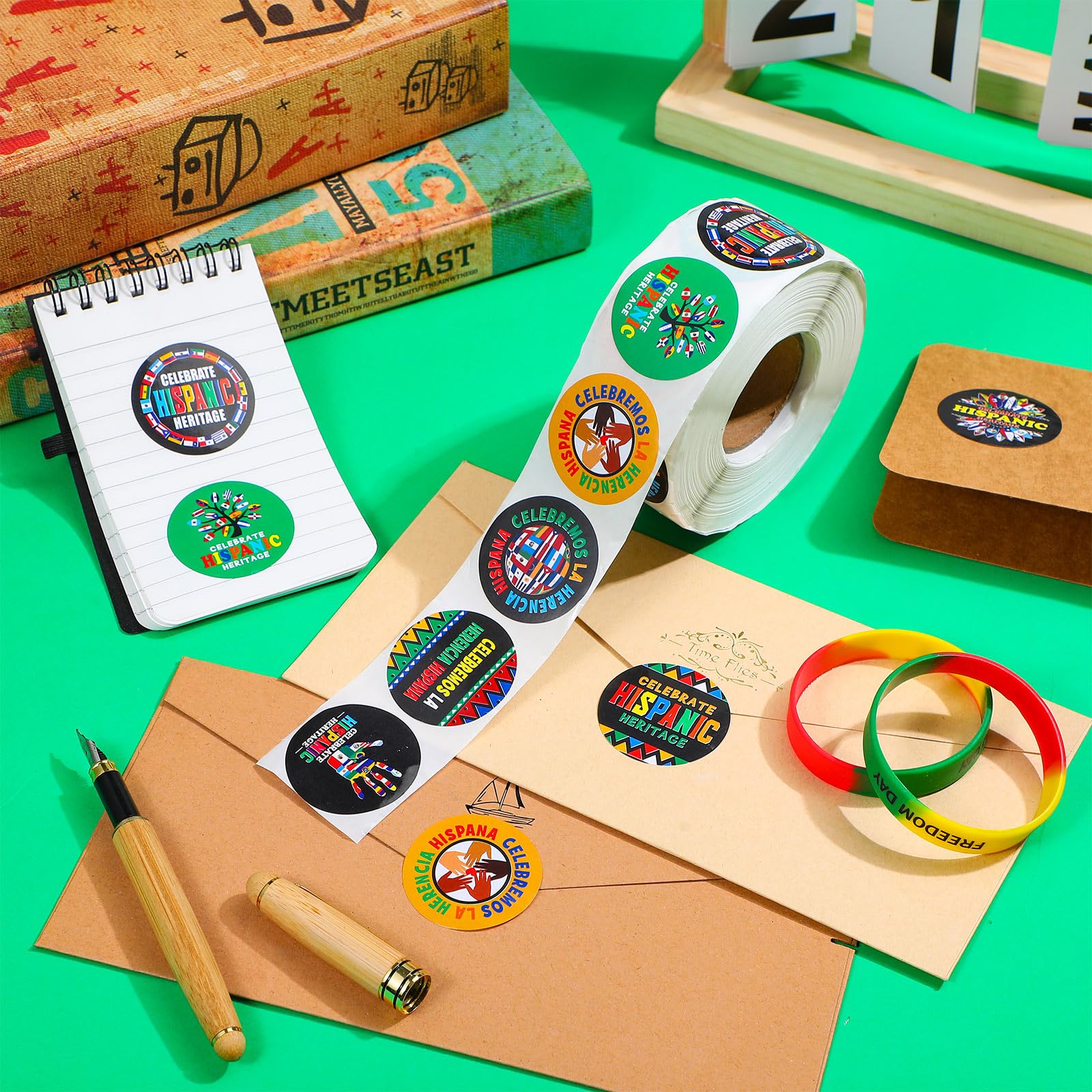 Snapklik.com : 1000 Pcs Hispanic Heritage Month Stickers For Kids ...