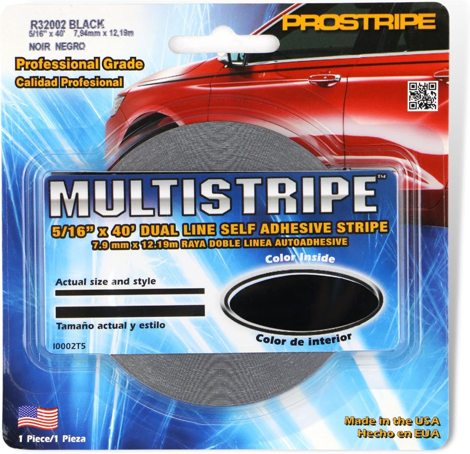 Amazon.com: Prostripe Multistripes 5/16" X 40' Black (R32002) : Automotive