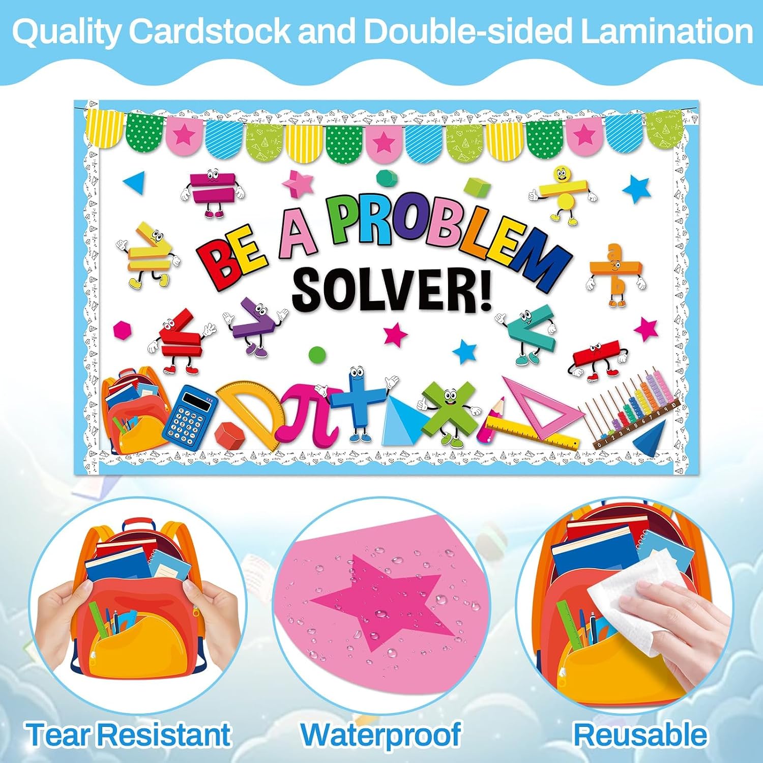 79Pcs Math Classroom Bulletin Board Decorations Philippines | Ubuy
