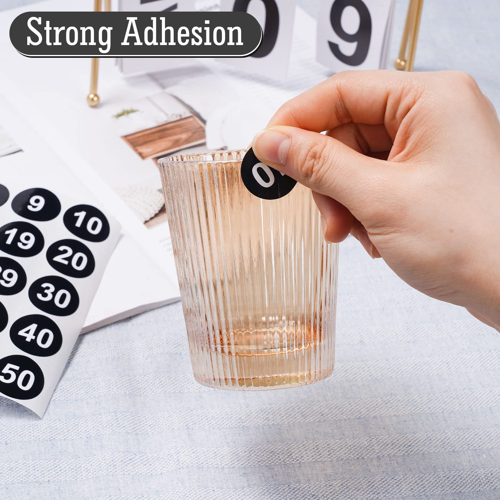Snapklik.com : NEWEST 12 Sheets Waterproof Number Stickers, 1-50 Vinyl ...