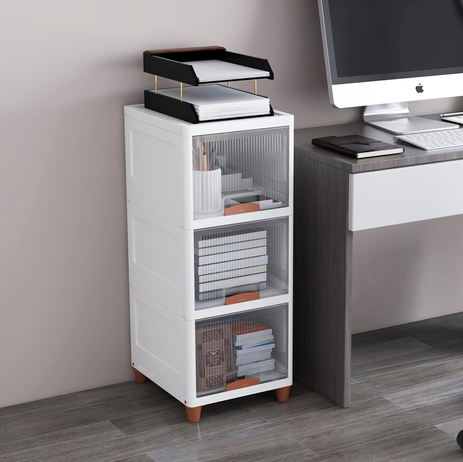 JD FRESH 3 Tier Drawers for Storage Cabinet/Plastic Storage Drawer ...