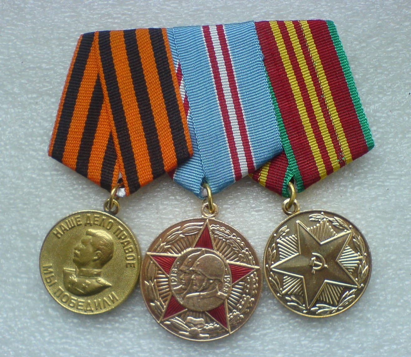 Amazon.com: WW2 Set 3 USSR Soviet Union Russian Army Military Medals ...