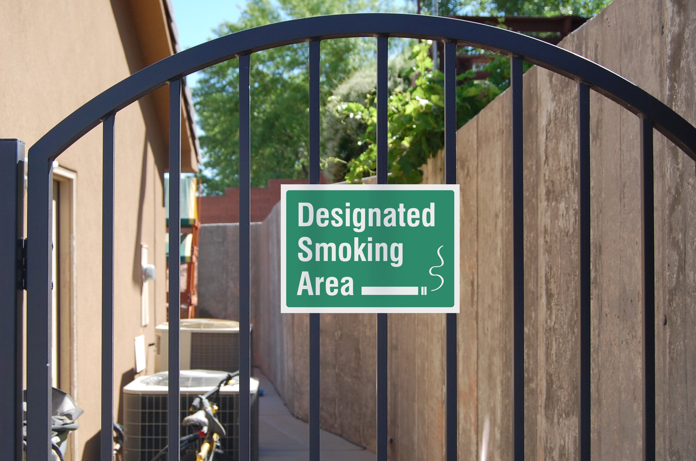 Buy Designated Smoking Area Green Sign - Smoker Zone Signage - Smoke ...