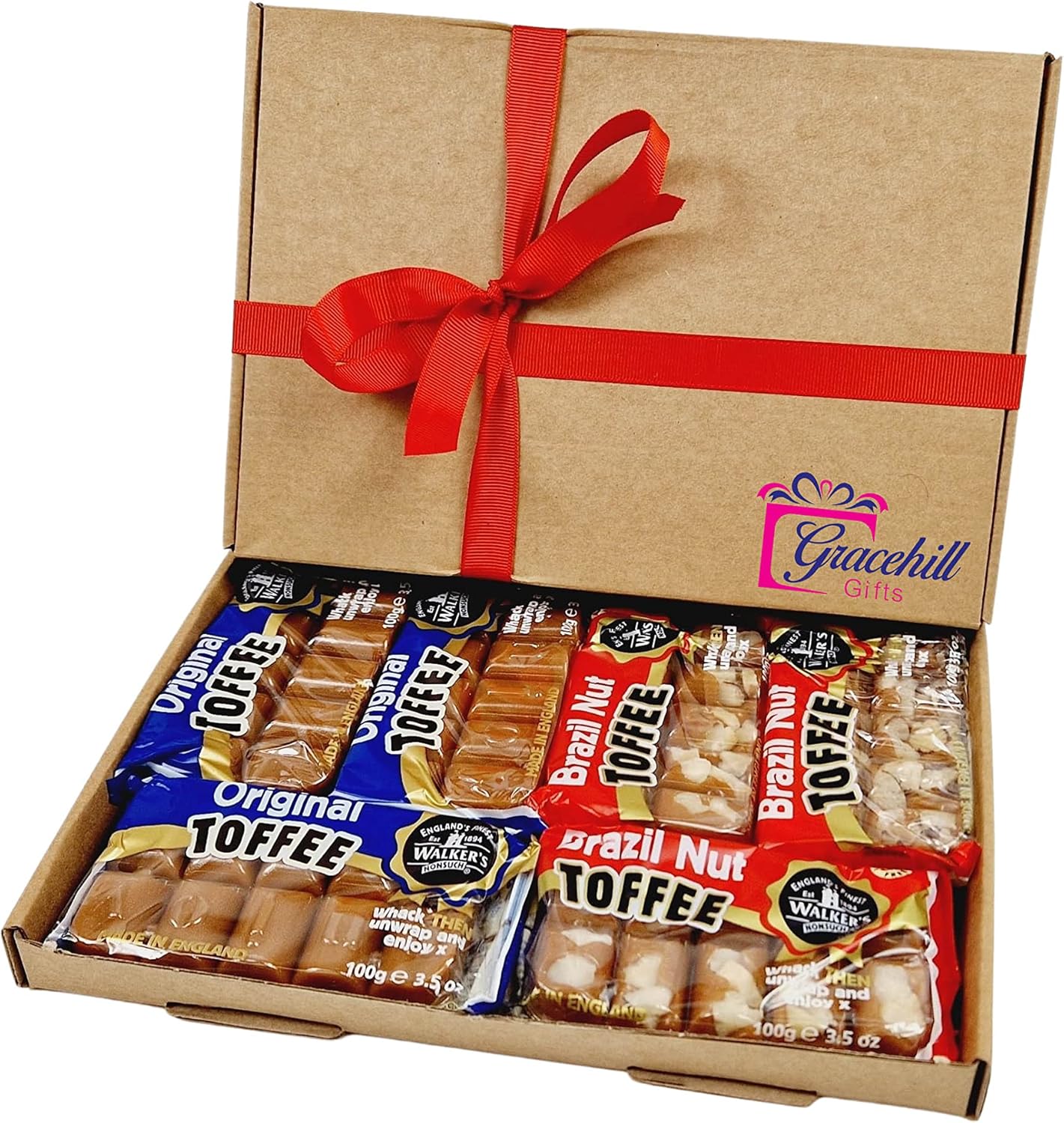Walkers Nonsuch Gluten Free Toffee Gift Box Contains Brazil Nut and ...