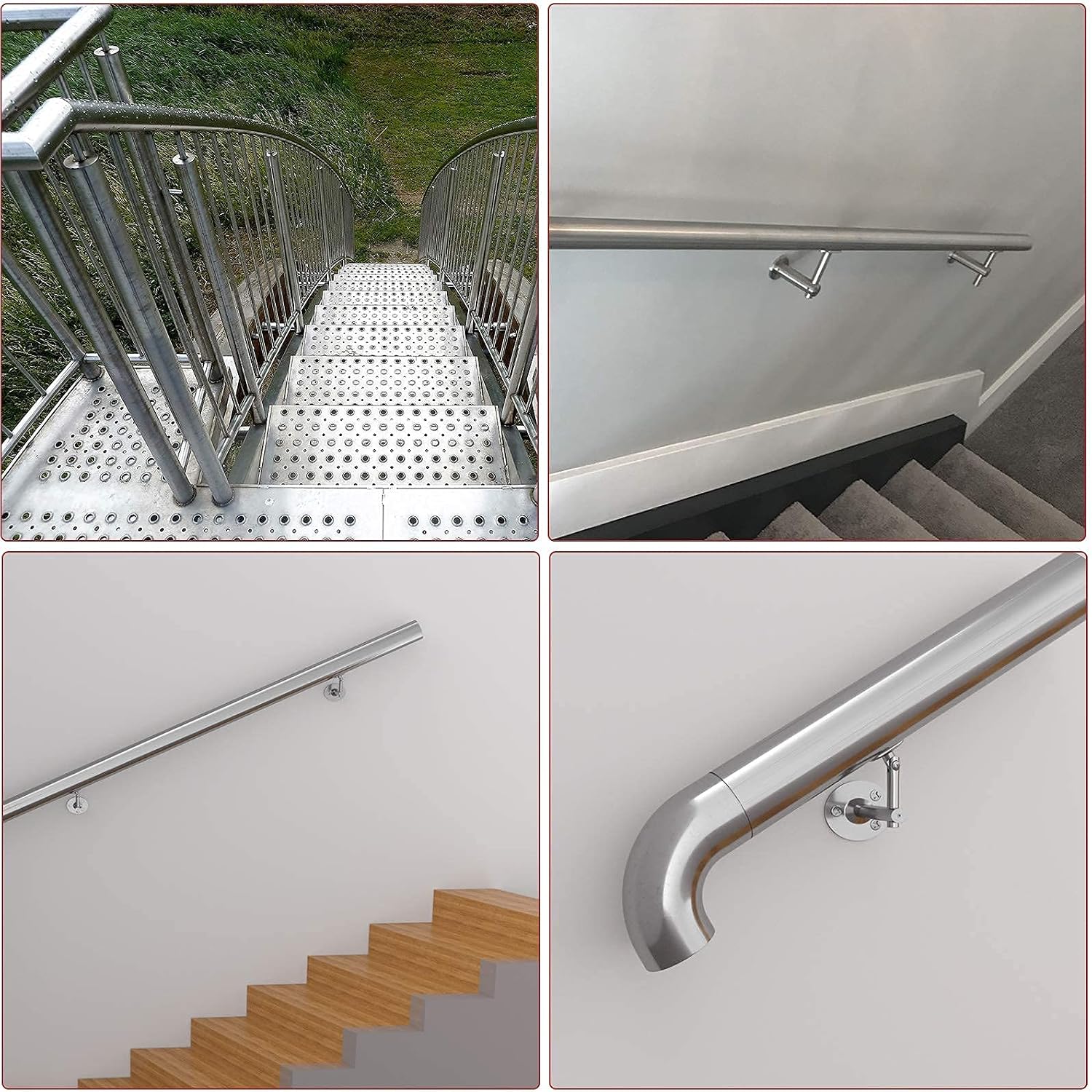 Muzata Round Handrail Connector Adjustable Handrail Philippines | Ubuy