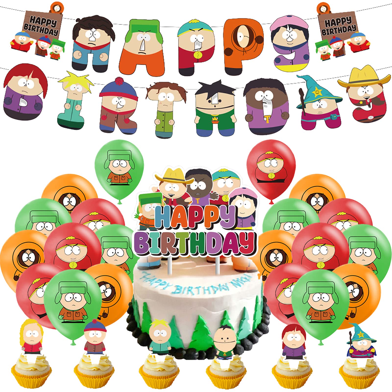 South Park Birthday Party Decorations South Park Kyle Birthday ...