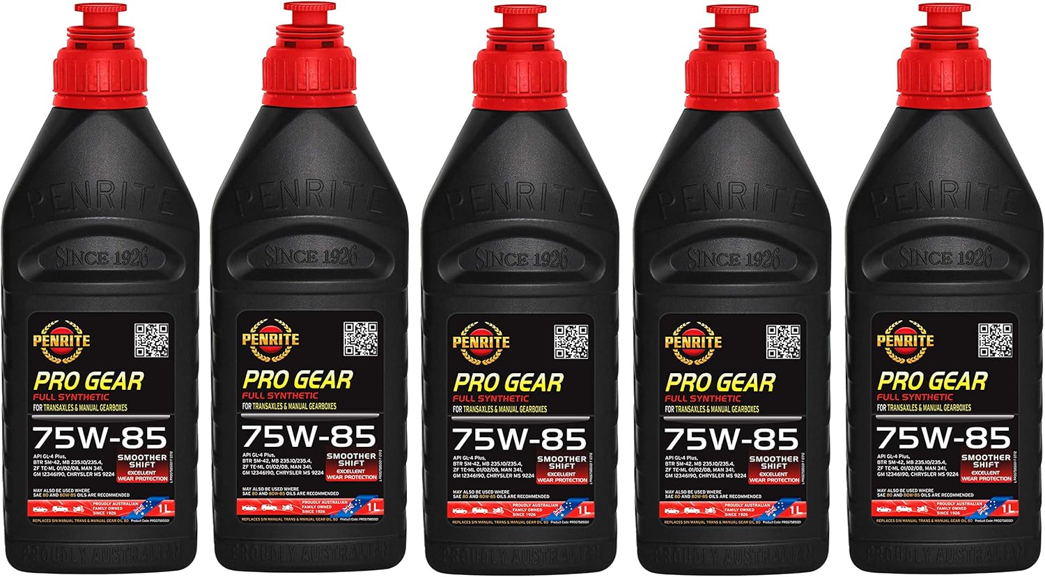Penrite Pro Gear 75W-85 GL4 Fully Synthetic Gear Oil, 5 Litre : Amazon ...