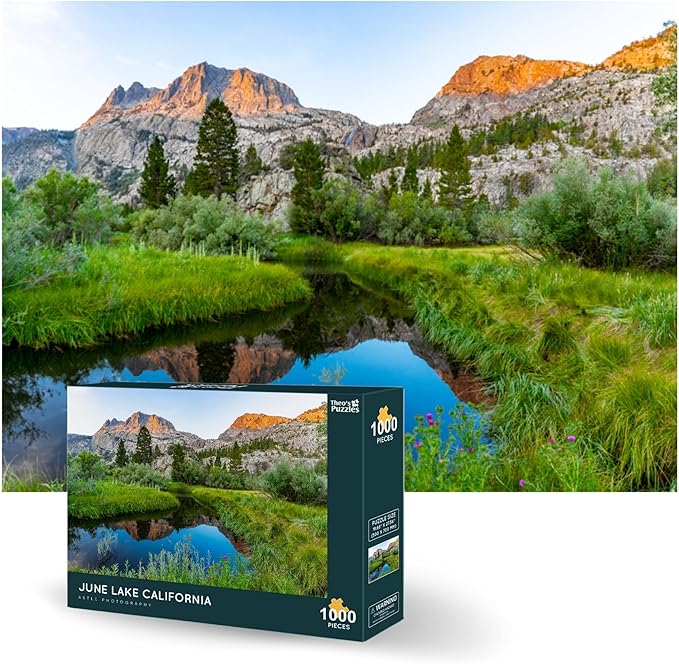 Amazon.com: Theo's Puzzles Beautiful Mountain and Lake Puzzle 1000 ...