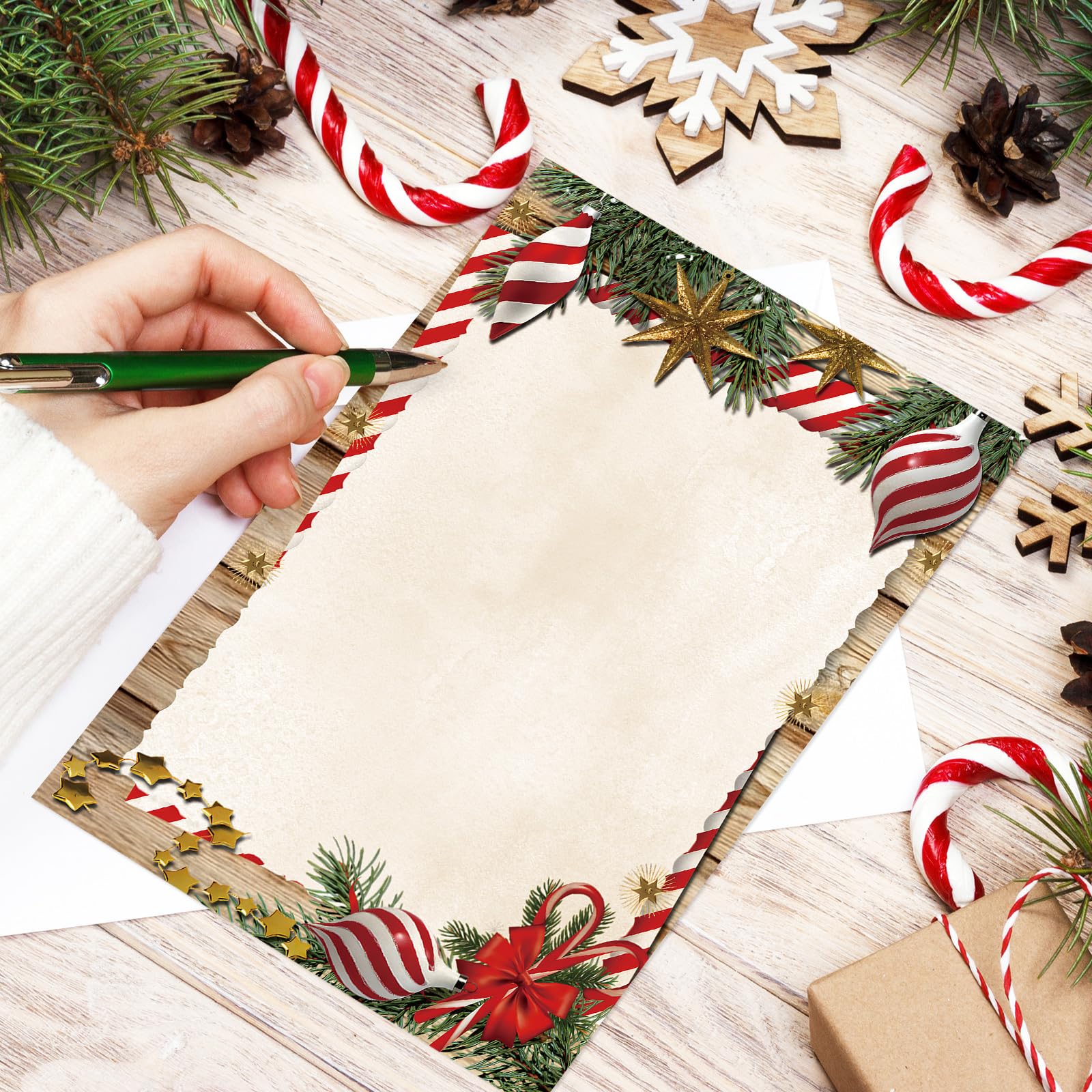 Vintage Christmas Letter Border Vintage Christmas Border Stock