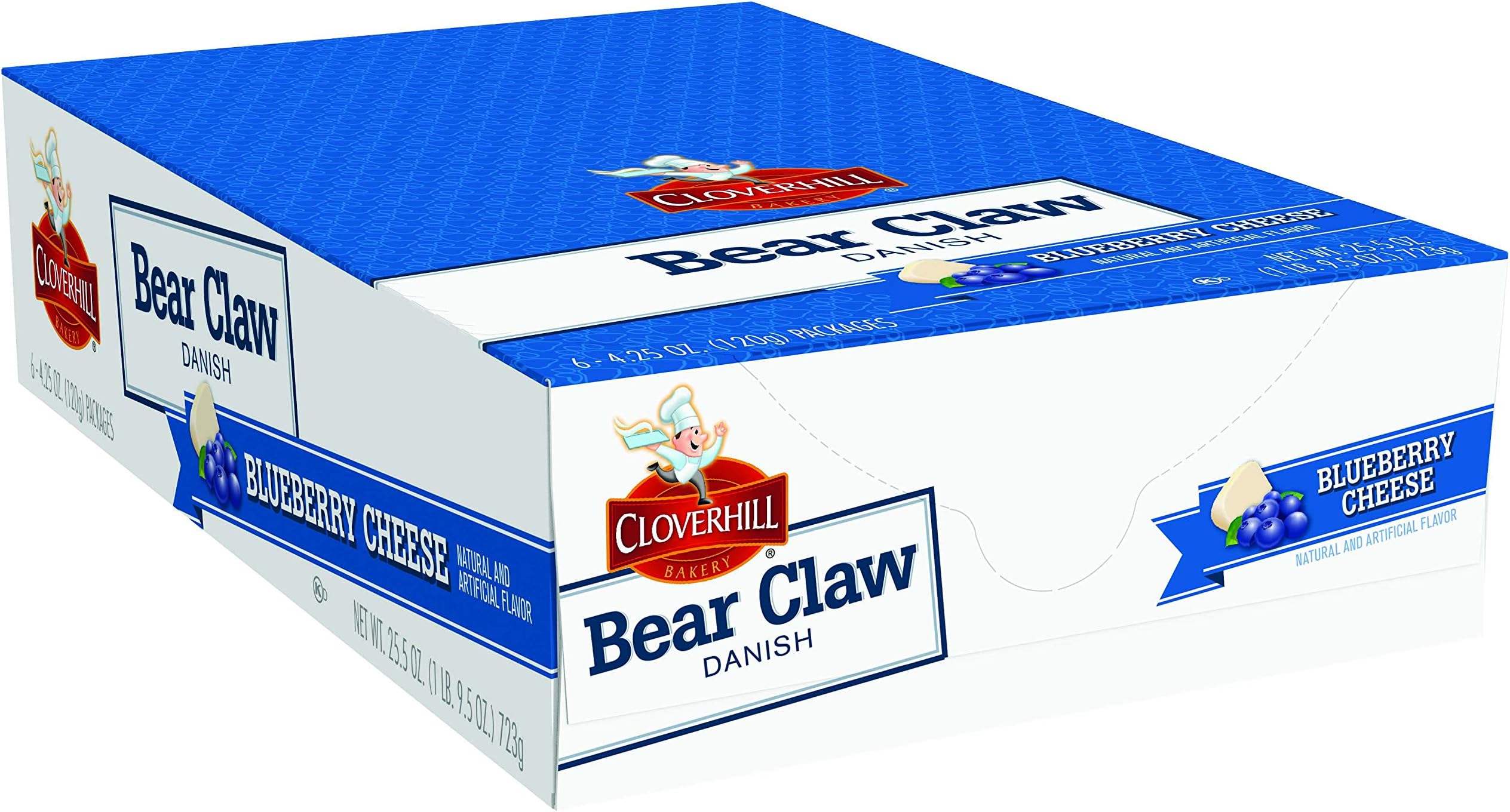 Amazon.com: Hostess Bakery, Danish Cherry Cheese Bear Claw, 16.5 Oz ...