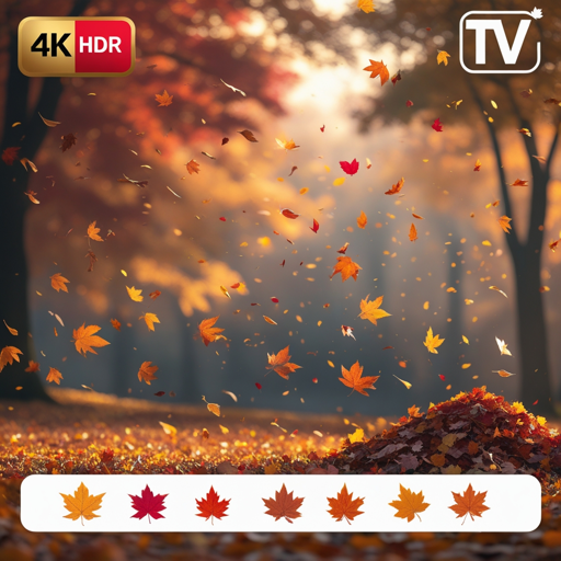 Autumn Leaves 4K Fall Ambience – Cozy Falling Leaves with Soft Music ...