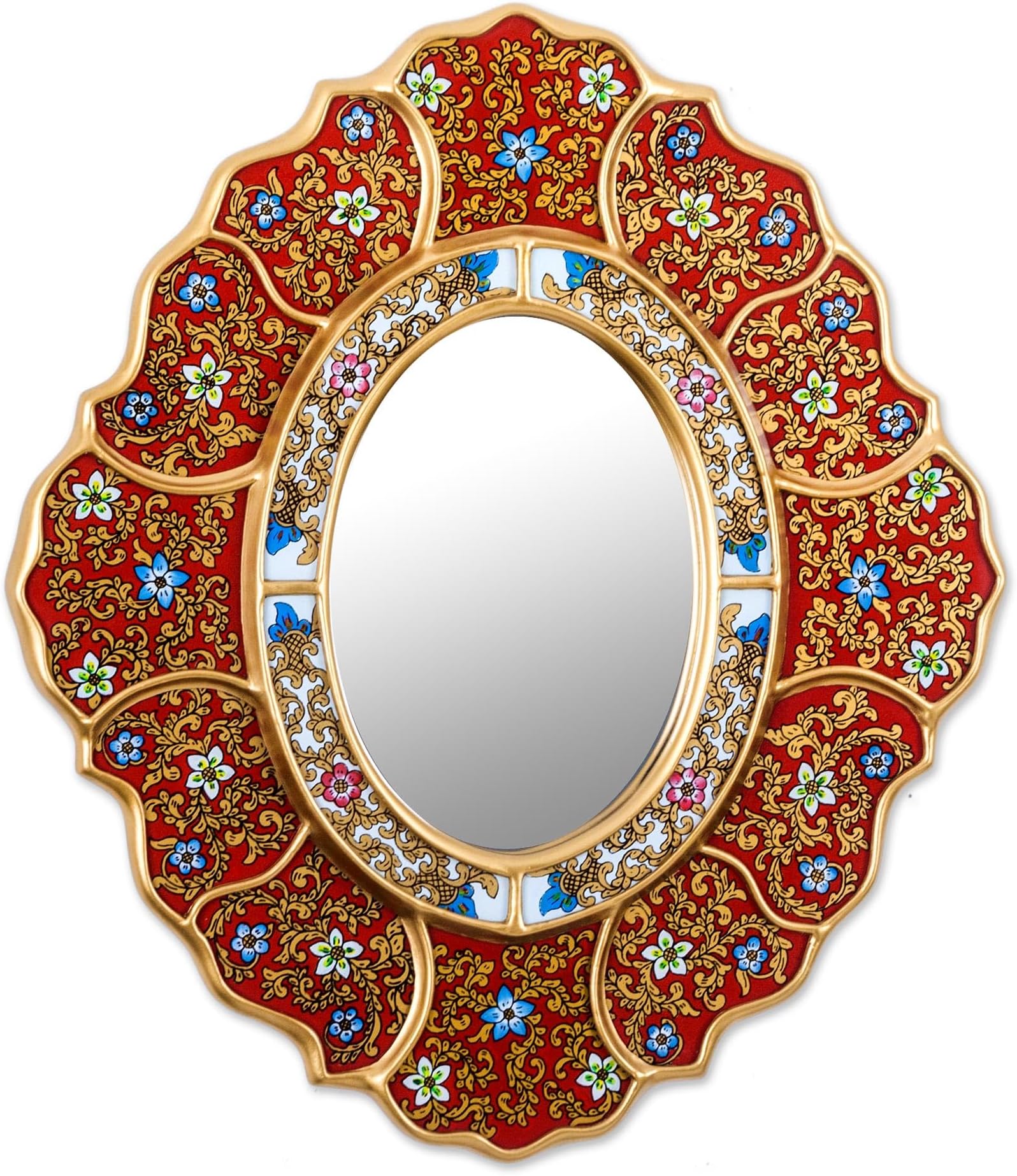 Amazon.com: Zorigs Mosaic Mirror, Wall Art Décor – Handcrafted ...