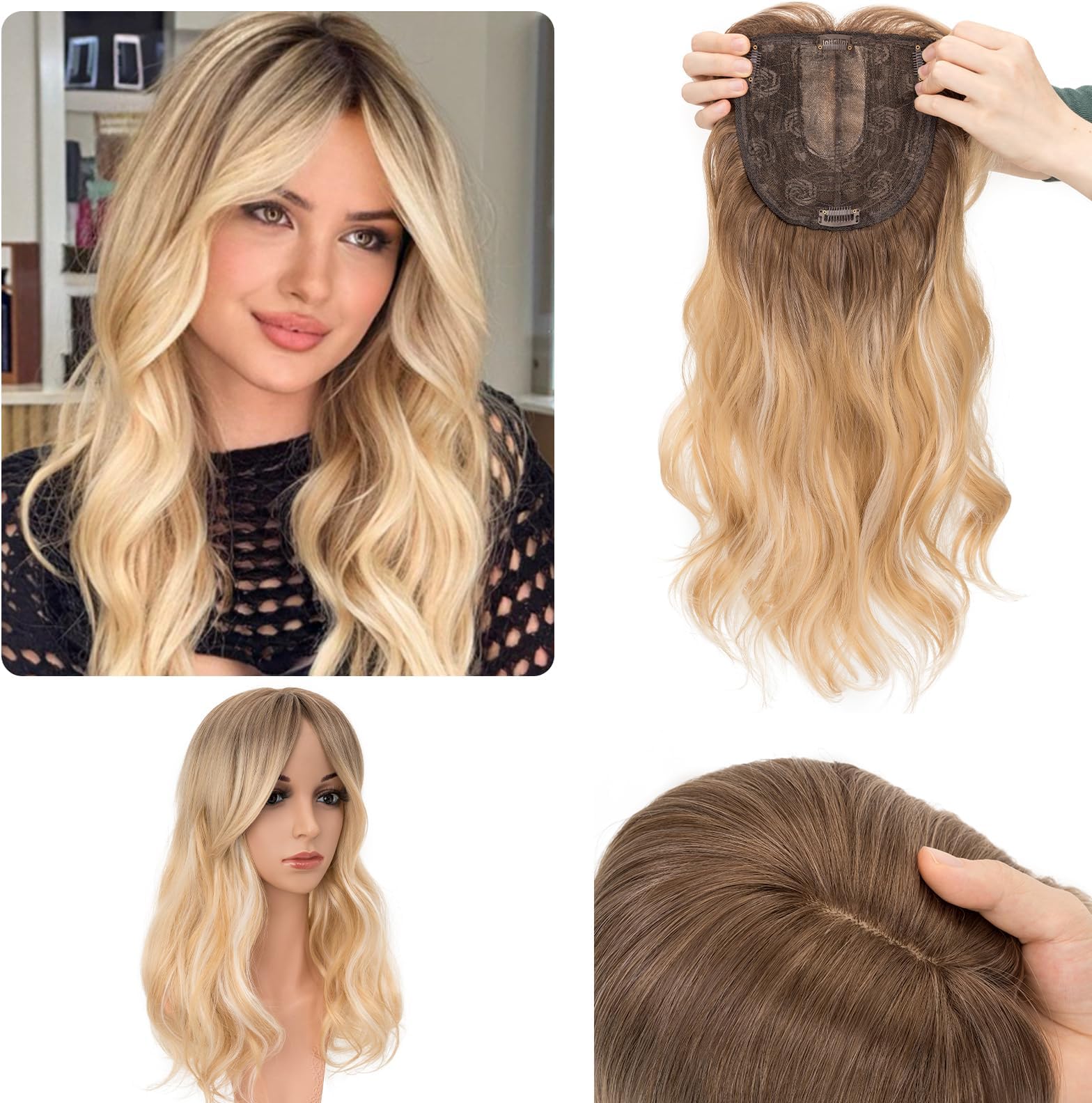 Amazon.com : Mealid Hair Toppers for Women with Thinning Hair, 20 Inch ...