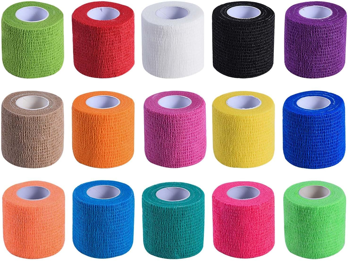 Amazon.com: Self Adhesive Bandage Wrap 2 inch x 5 Yards – Pack of 24 ...