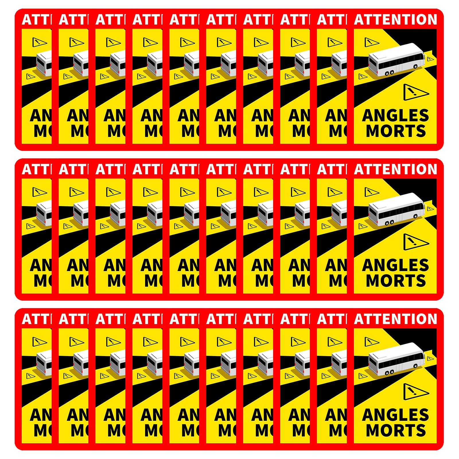 Buy beetleNew Safety Sign -Attention Angles MORTS,Dead Angles On Heavy ...