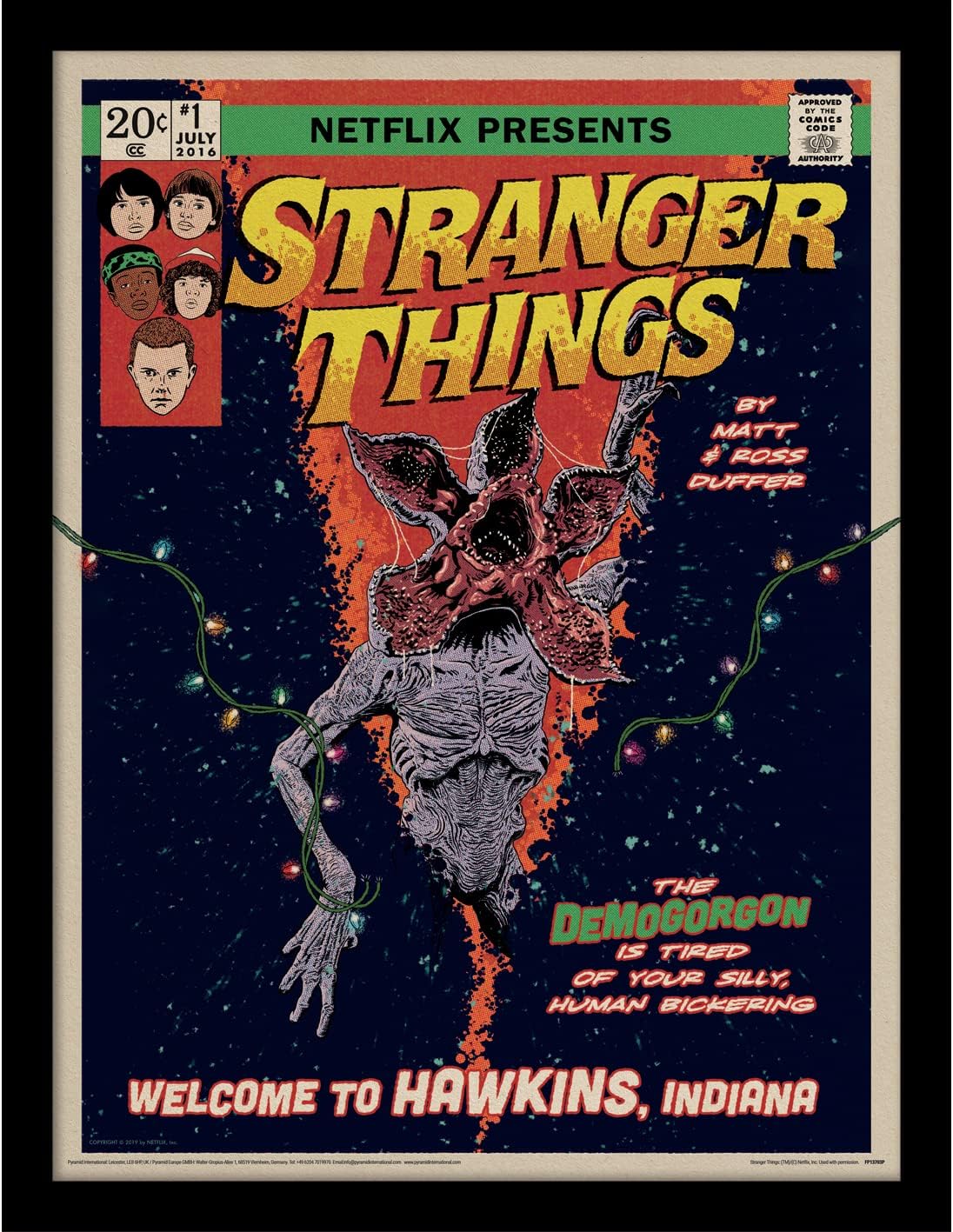 Pyramid International Stranger Things Poster (Demogorgon Comic Design ...