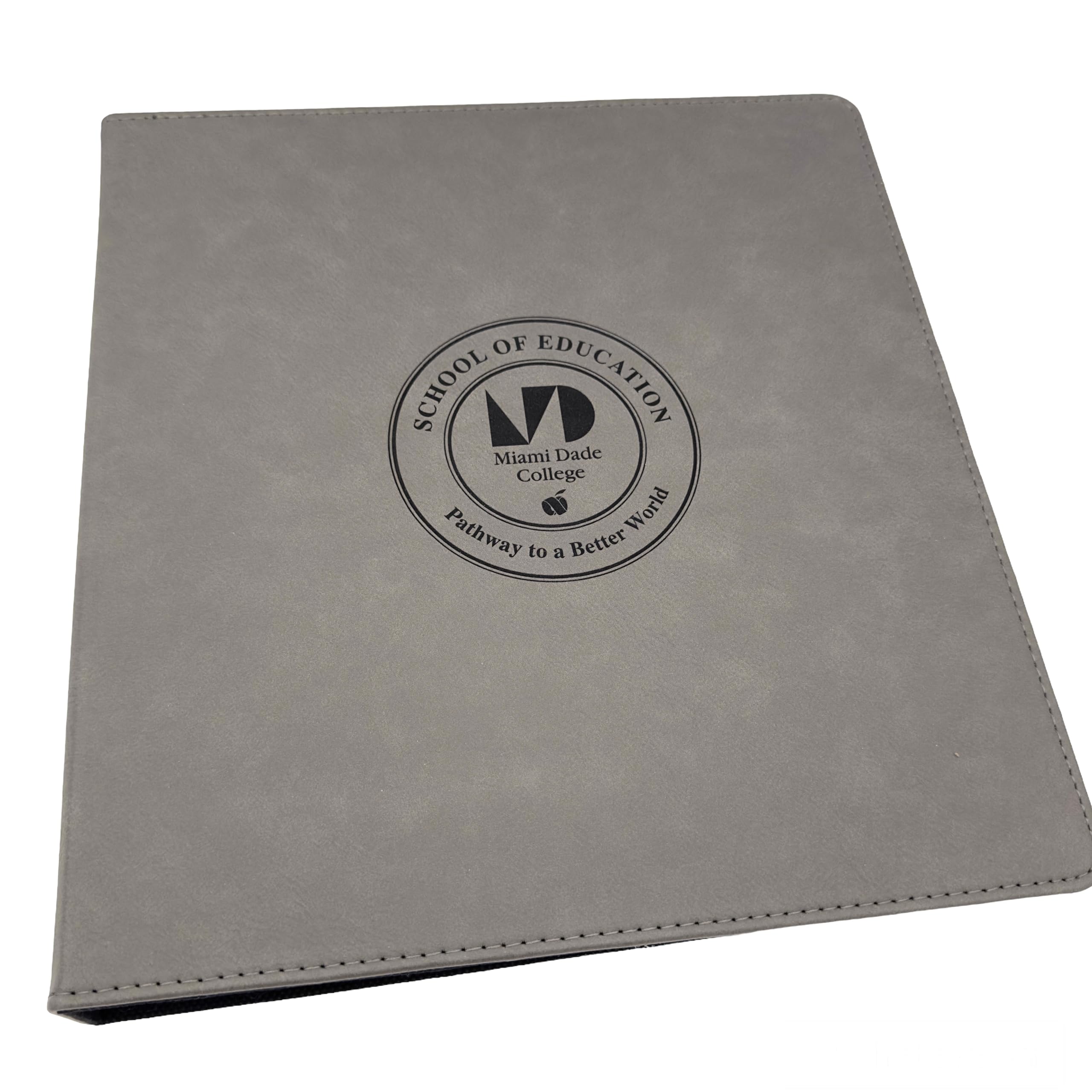Amazon.com : Custom Logo Three Ring Binder Permanently Engraved (Grey ...