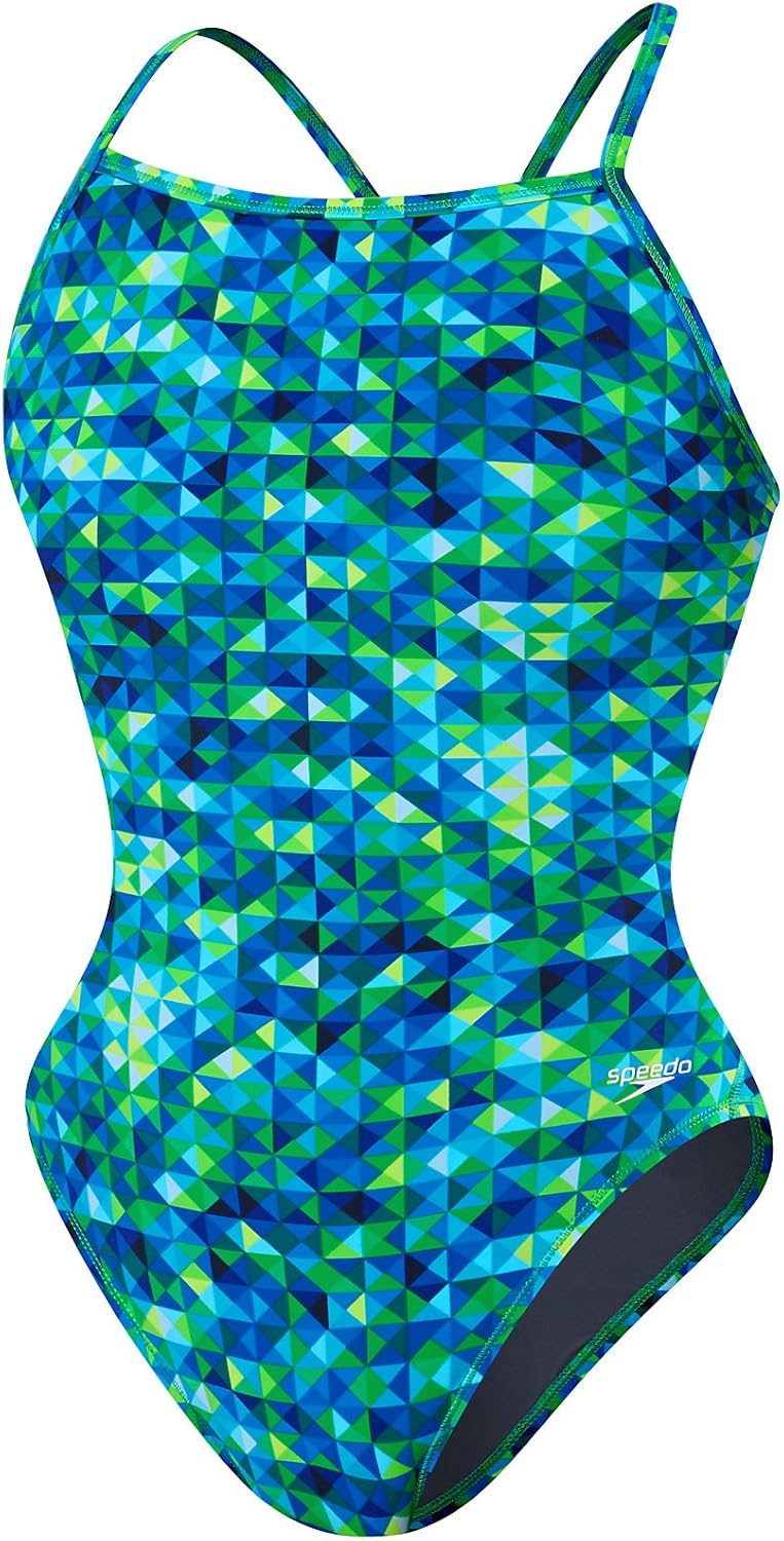 Amazon.com : Speedo Nano Fracture Flyback Blue/Green 26 : Sports & Outdoors