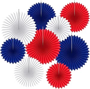 Amazon.com: Outus 9 Pieces 4th of July Decorations Independence Party ...