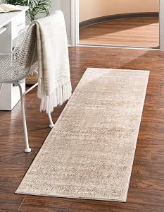Amazon.com: Rugs.com Eliza Collection Rug – 8 Ft Runner Beige Low-Pile ...