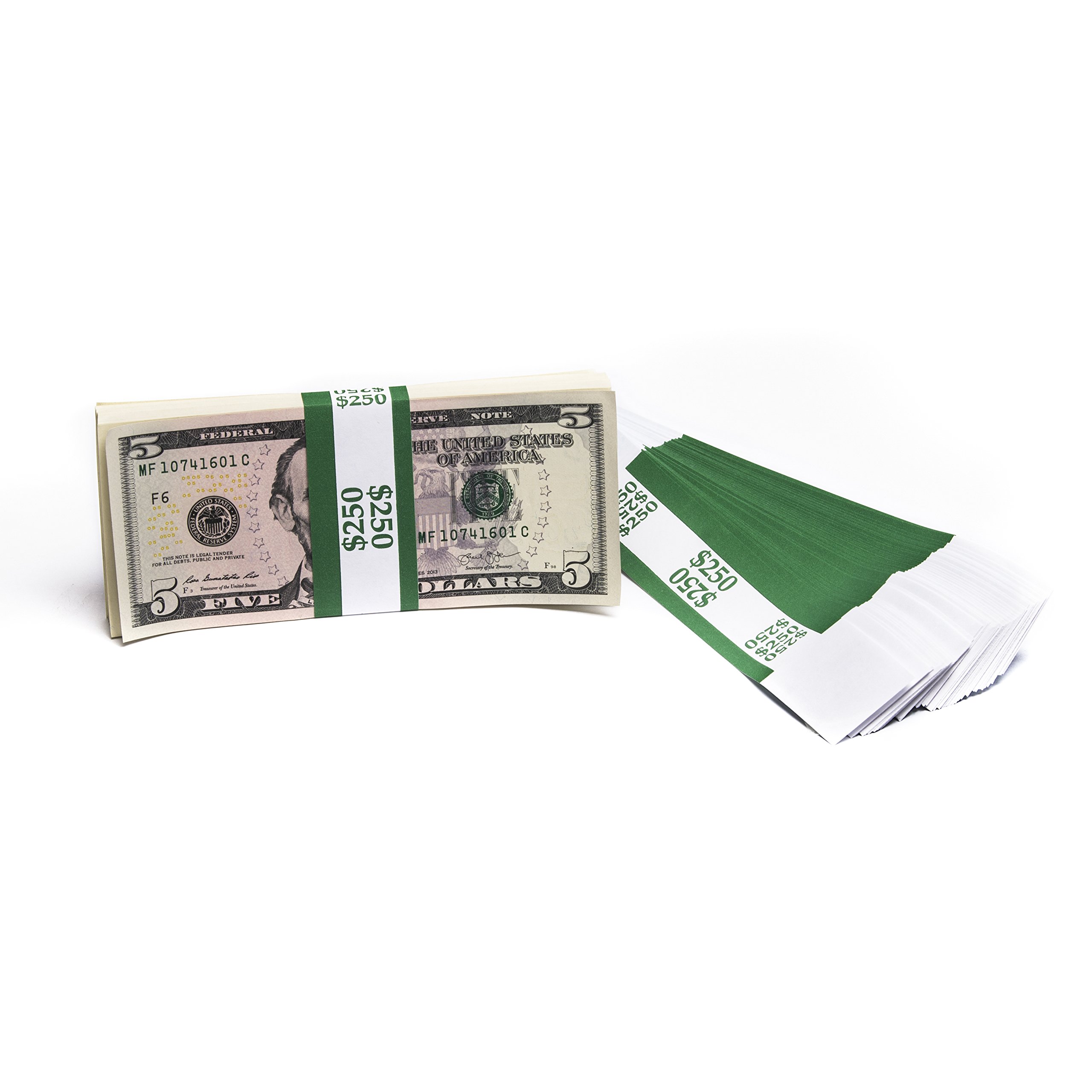 Amazon.com : Barred ABA $250 Currency Band Bundles (500 Bands) : Office ...