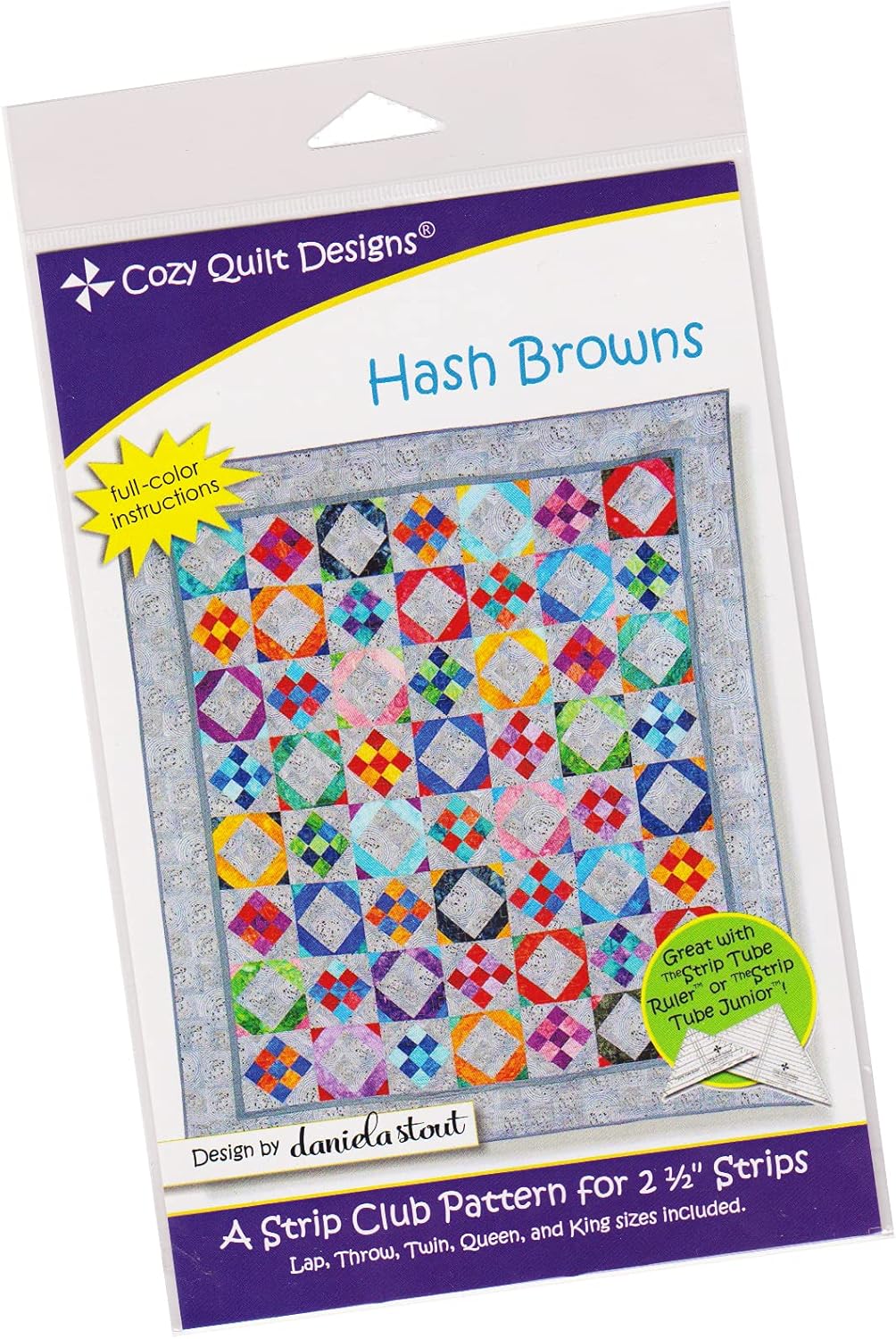 Amazon.com: Cozy Quilt Designs 'Strip Club' Pattern - Hash Browns ...