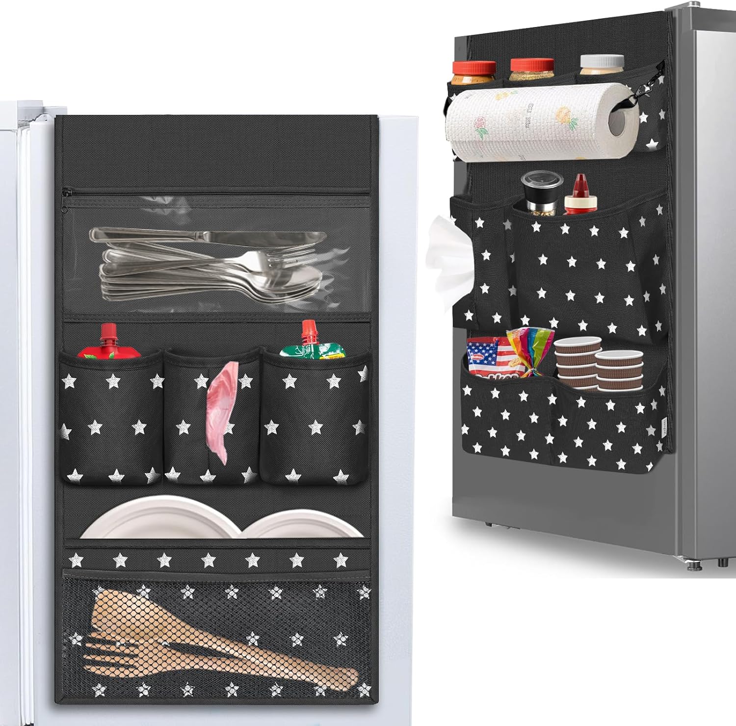 Amazon.com: Dorm Room Essentials Mini Fridge Organizer, Hanging Over ...