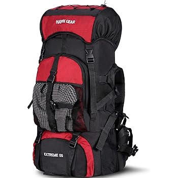 Amazon.co.jp： [HAWK GEAR(ホークギア)] バックパック 80L 大容量 防水 アウトドア 防災 災害 登山 旅行 (イエロー): スポーツ&アウトドア