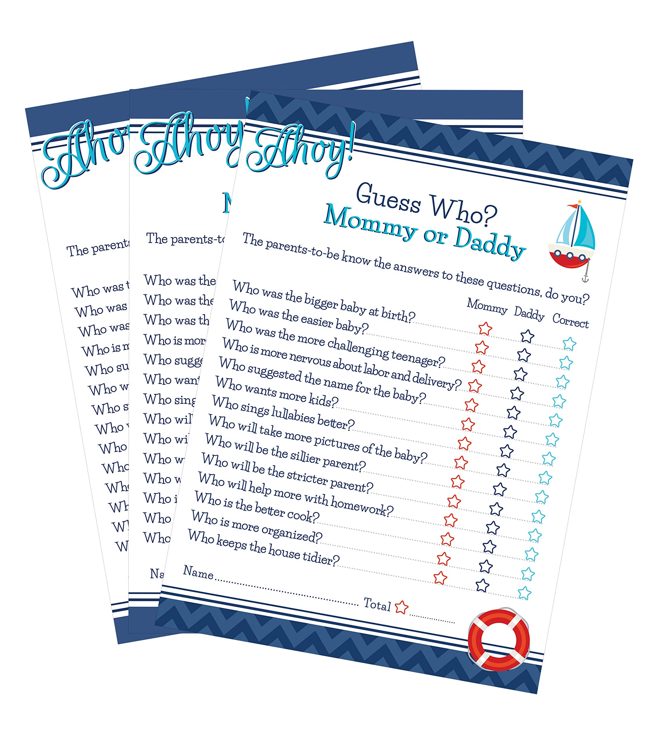 Nautical Baby Shower Games To Print Nautical Baby Shower Games Guess