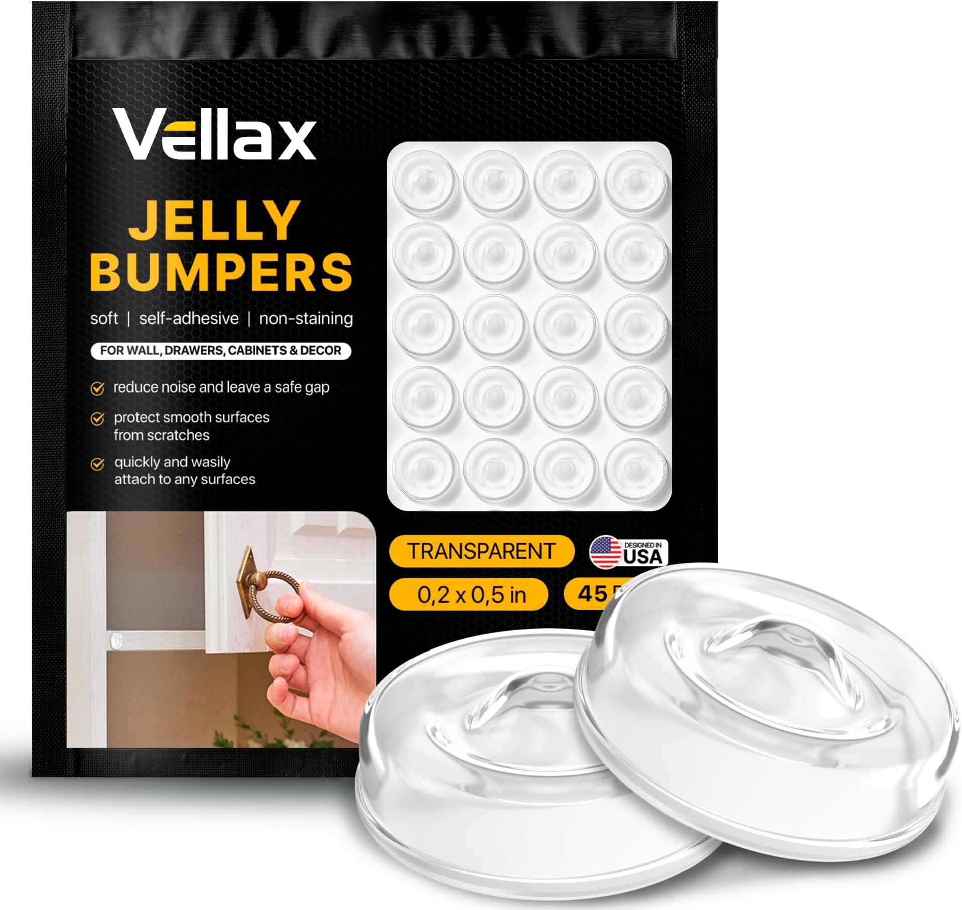 Amazon.com: Wall Protector from Furniture, 70 Pcs Headboard Stoppers ...