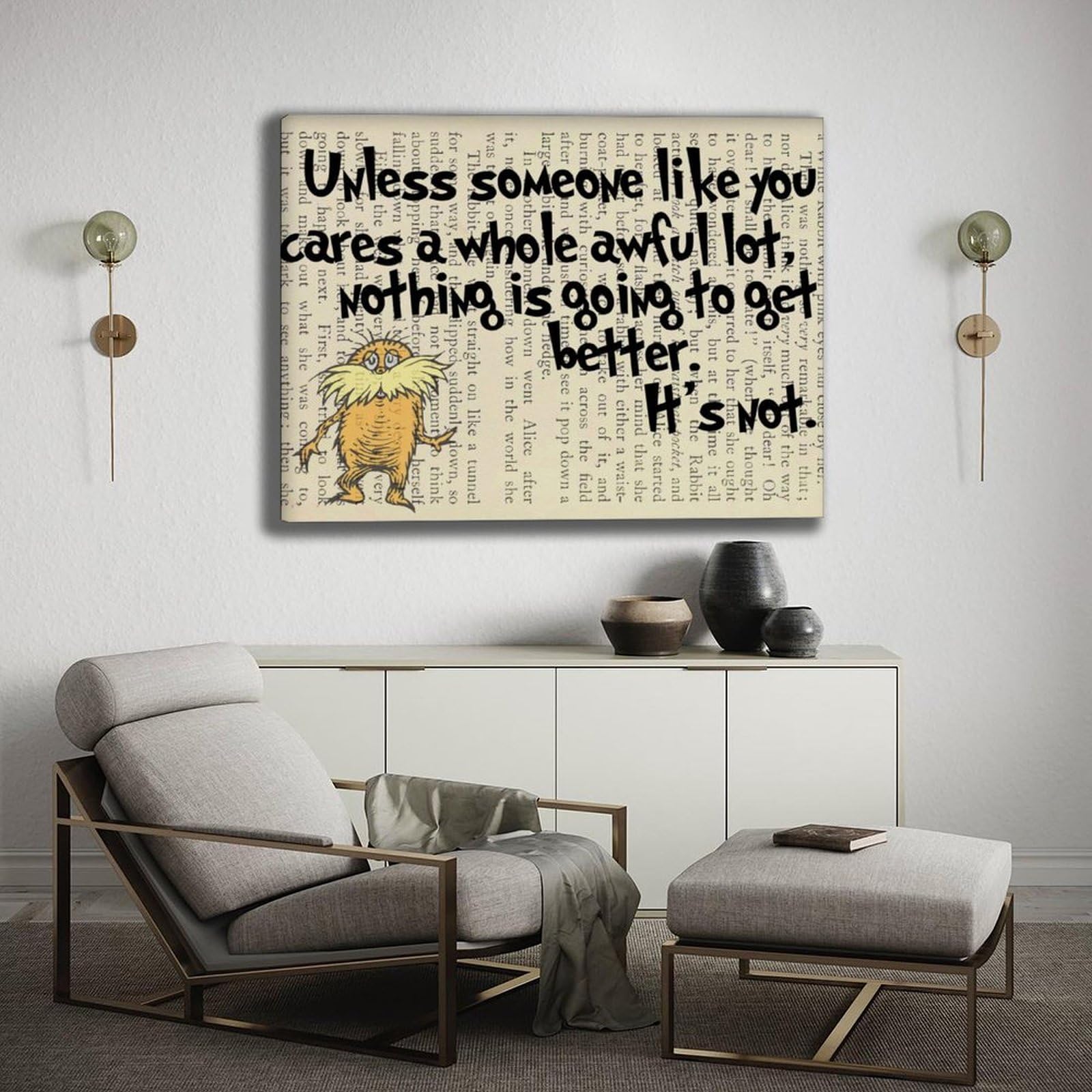 Items Similar To The Lorax Quote Dr Seuss Kids Room Inspirational Art