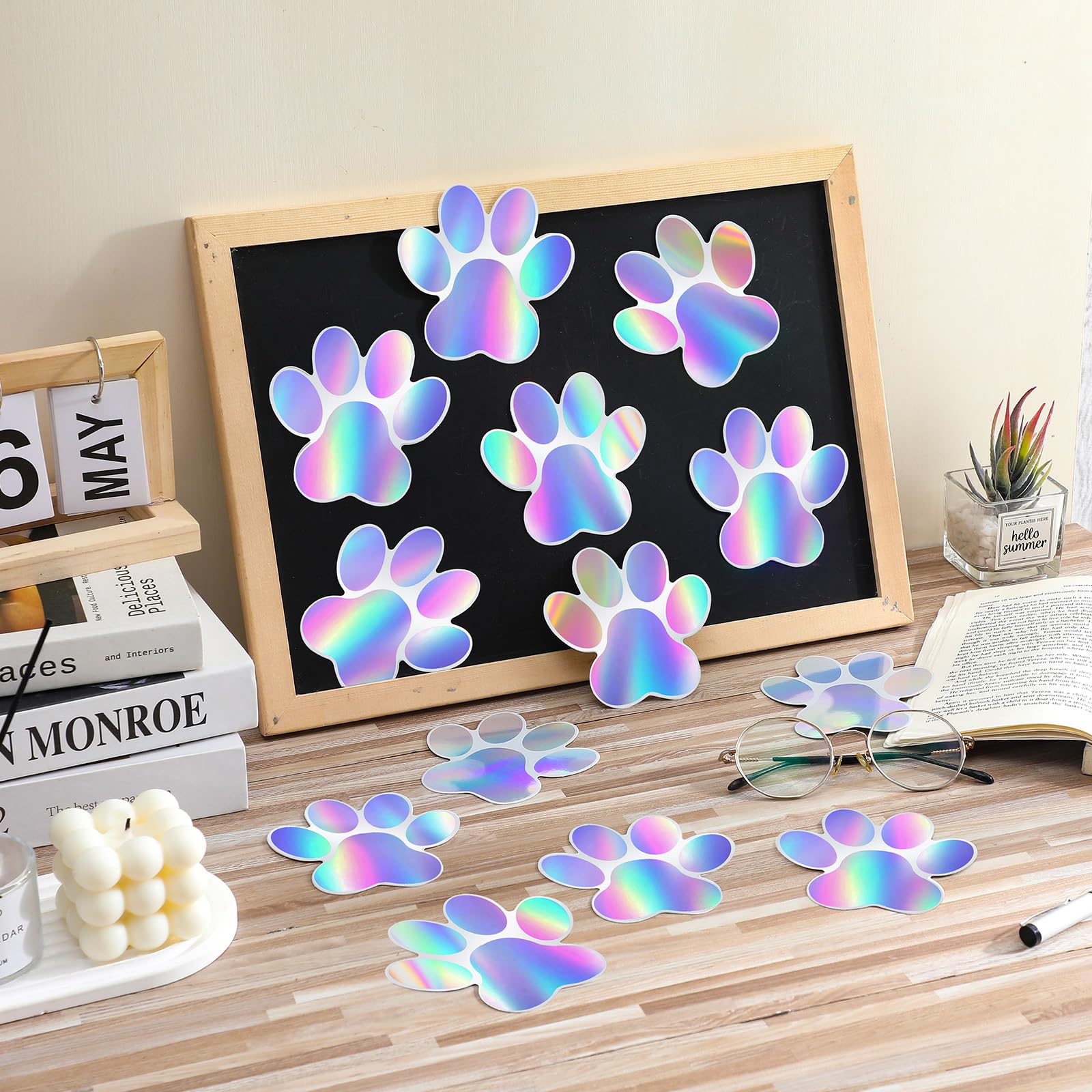 Snapklik.com : Junkin 60 Pcs Mini Paw Prints Cutouts Accents Bulletin ...