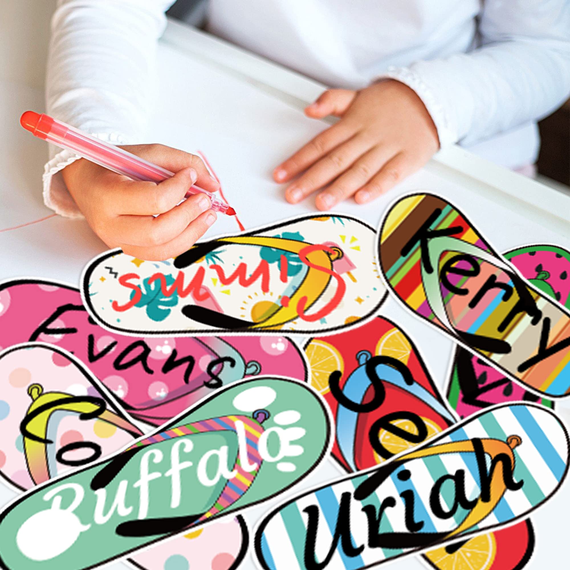 Snapklik.com : 133Pcs Summer Flip Flop Bulletin Board Cutouts Flip Flop ...