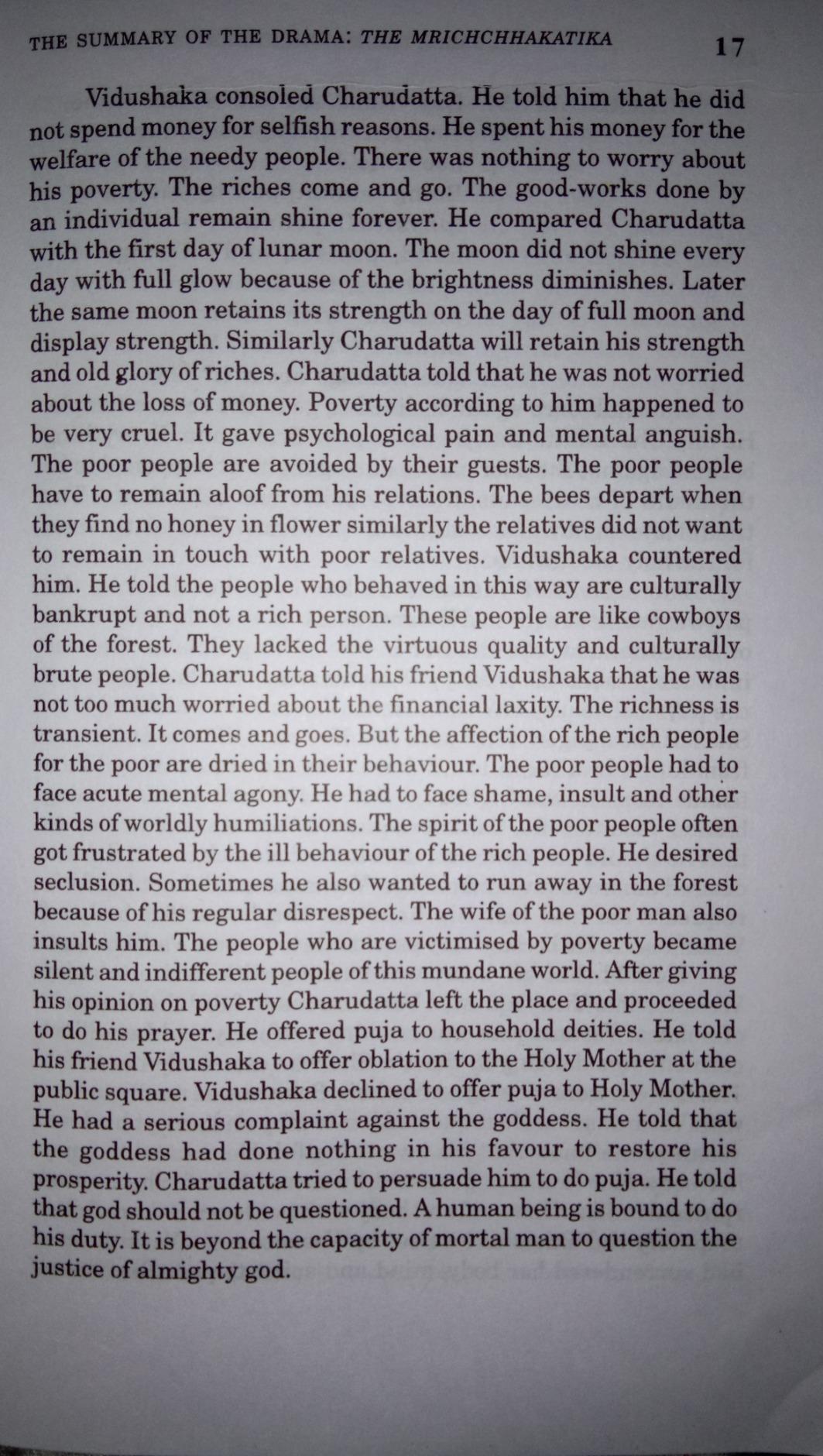 Sudraka: The Mrichchhakatika (Tr. By M. R. Kale)-A Study : R. K. Jha ...