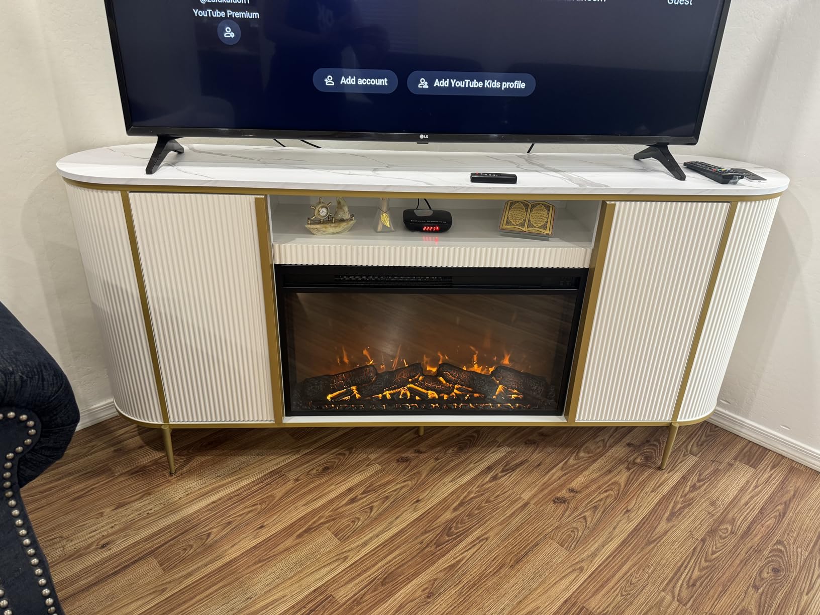 $11/mo - Finance OKD 70" Light Luxury TV Stand for TVs Up to 80 inches ...