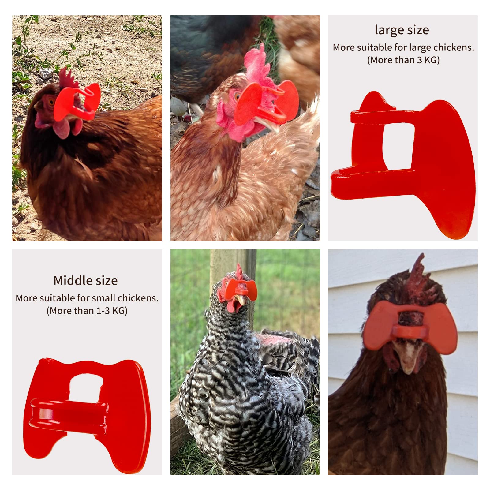 Snapklik.com : Pinless Peepers For Chickens Blinders