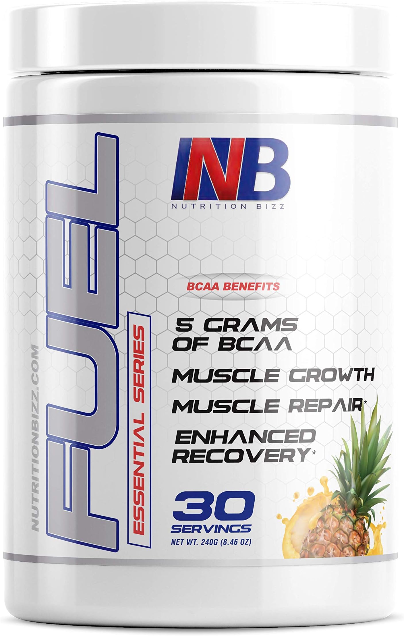 Amazon.com: NutritionBizz Fuel 2:1:1 BCAA Powder, 5 Grams of BCAAs ...