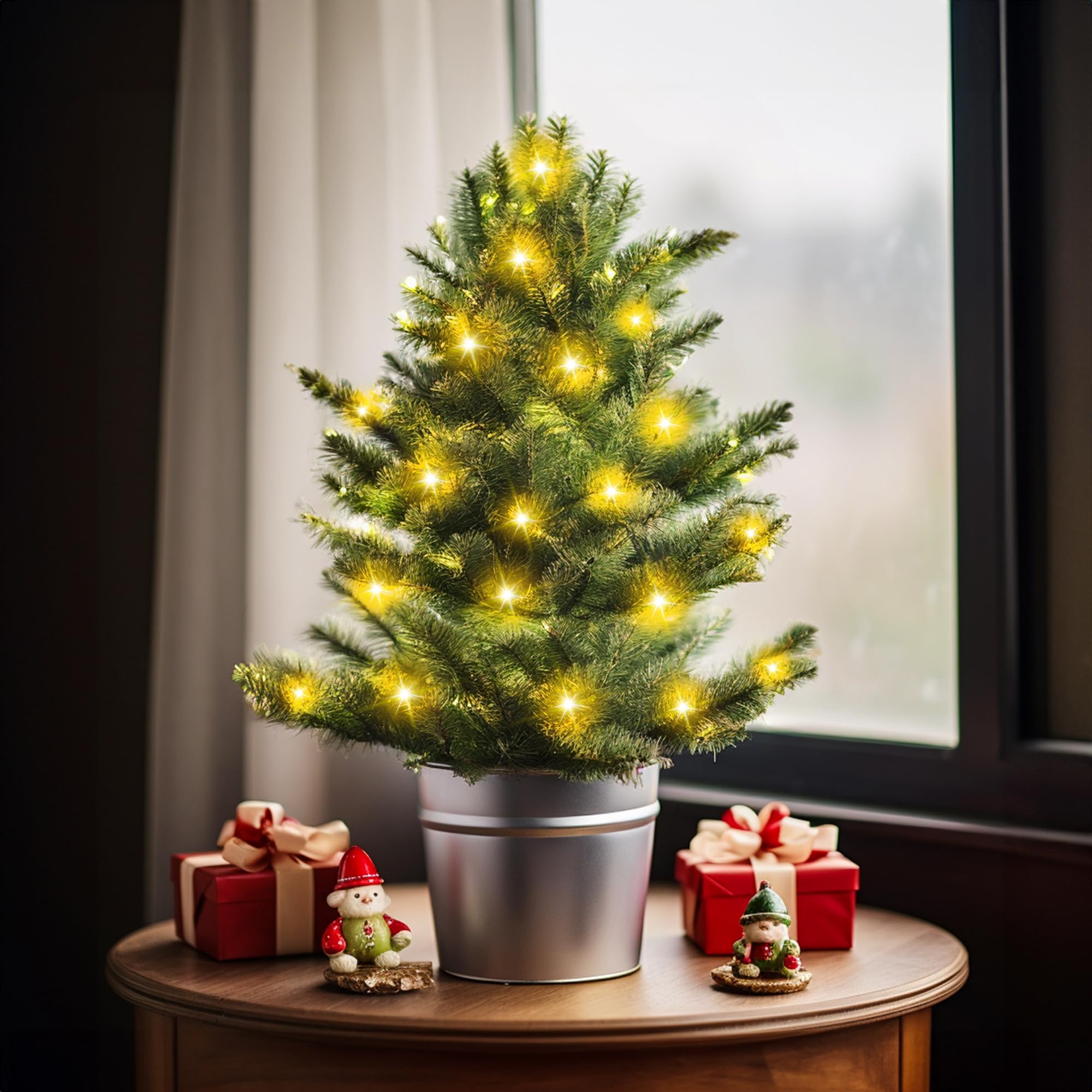 Snapklik.com : SUMELL 21 Inch Mini Christmas Tree Set
