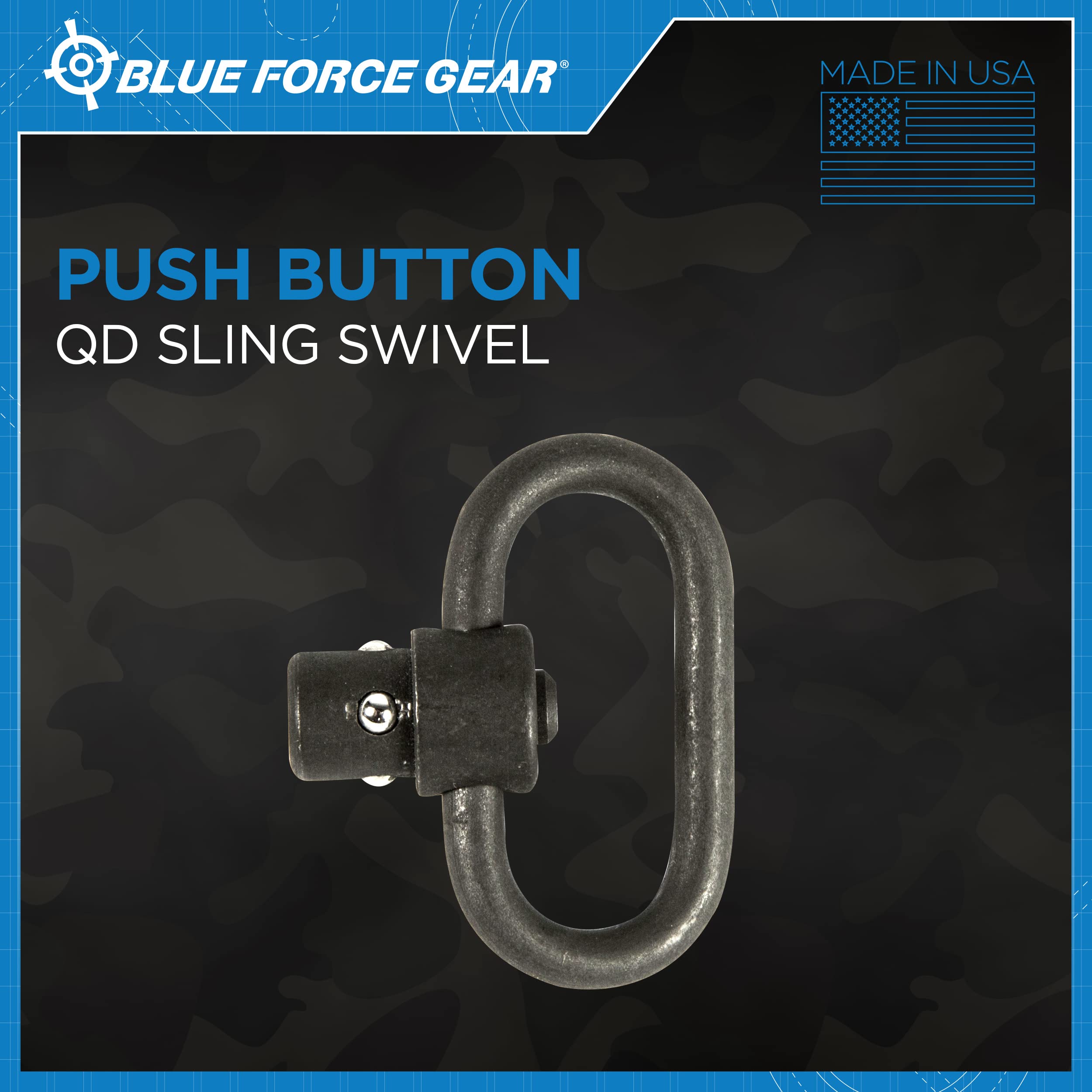 Blue Force Gear Push Button QD Sling Swivel | Fast and Secure Sling ...