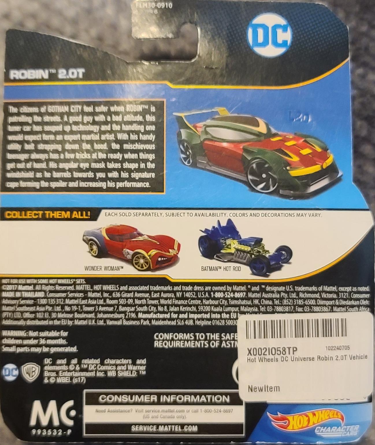 Amazon.com: Hot Wheels DC Universe Robin 2.0T Vehicle : Toys & Games