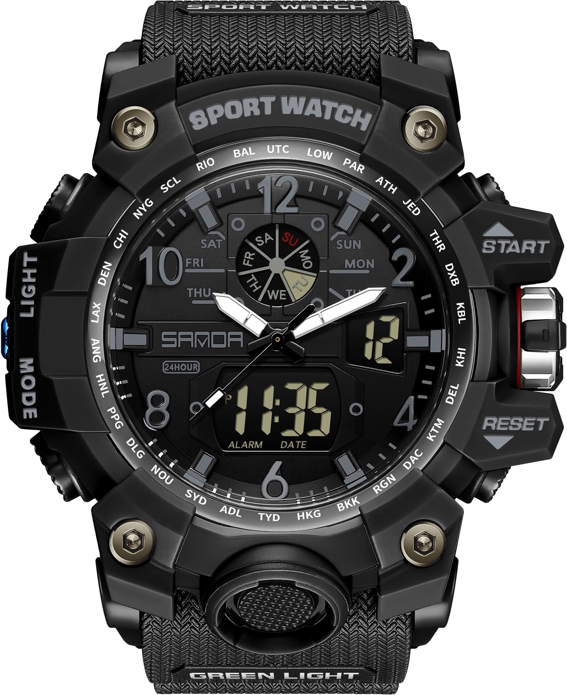 Mens Military Watch Waterproof Watches Digital Tactical Watch Outdoor ...