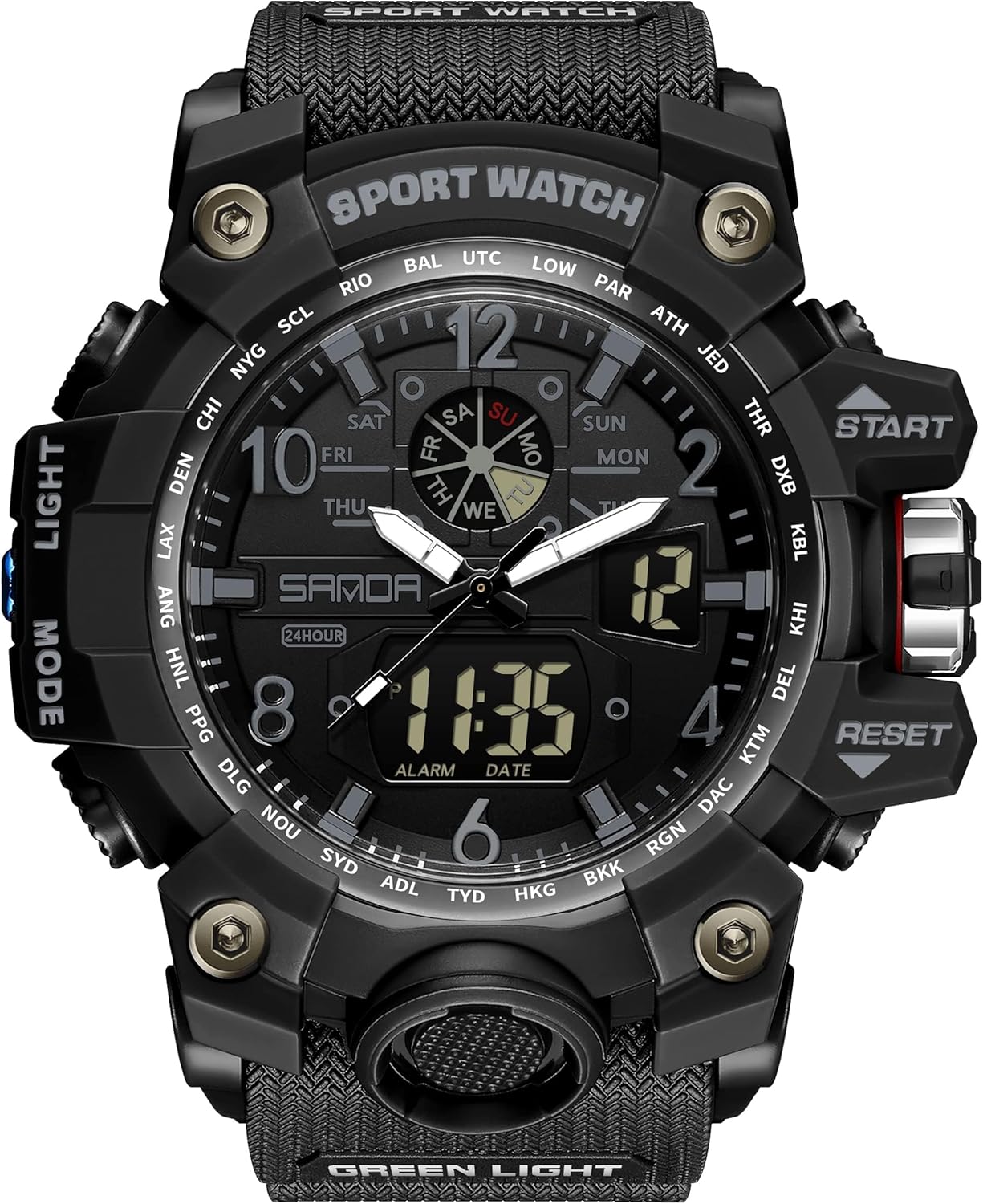 Mens Military Watch Waterproof Watches Digital Tactical Watch Outdoor ...