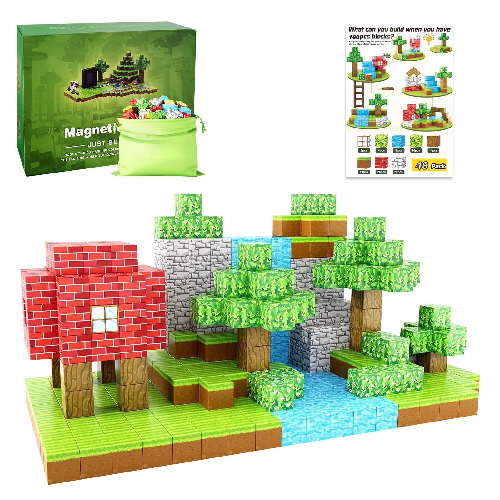 Minecraft Magnetic Blocks - Build and Explore the Digital World with ...