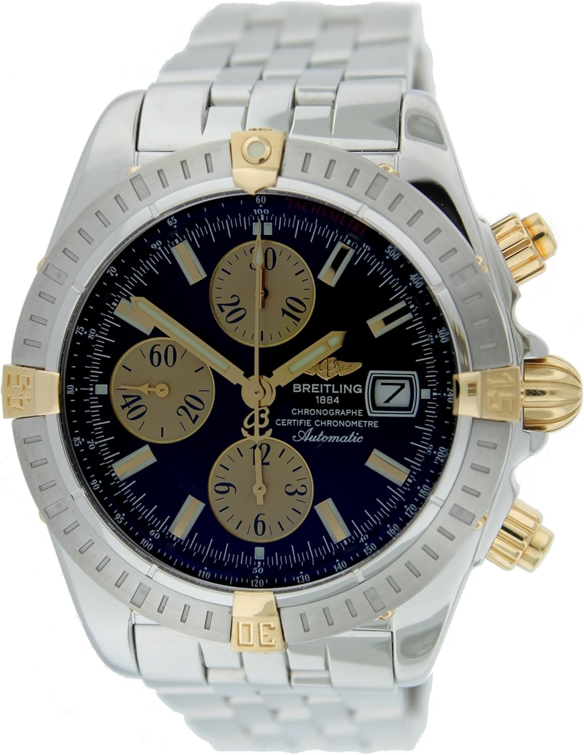 Amazon.com: Breitling Men's A1335611/B720 Chronomat Evolution 755 Watch ...