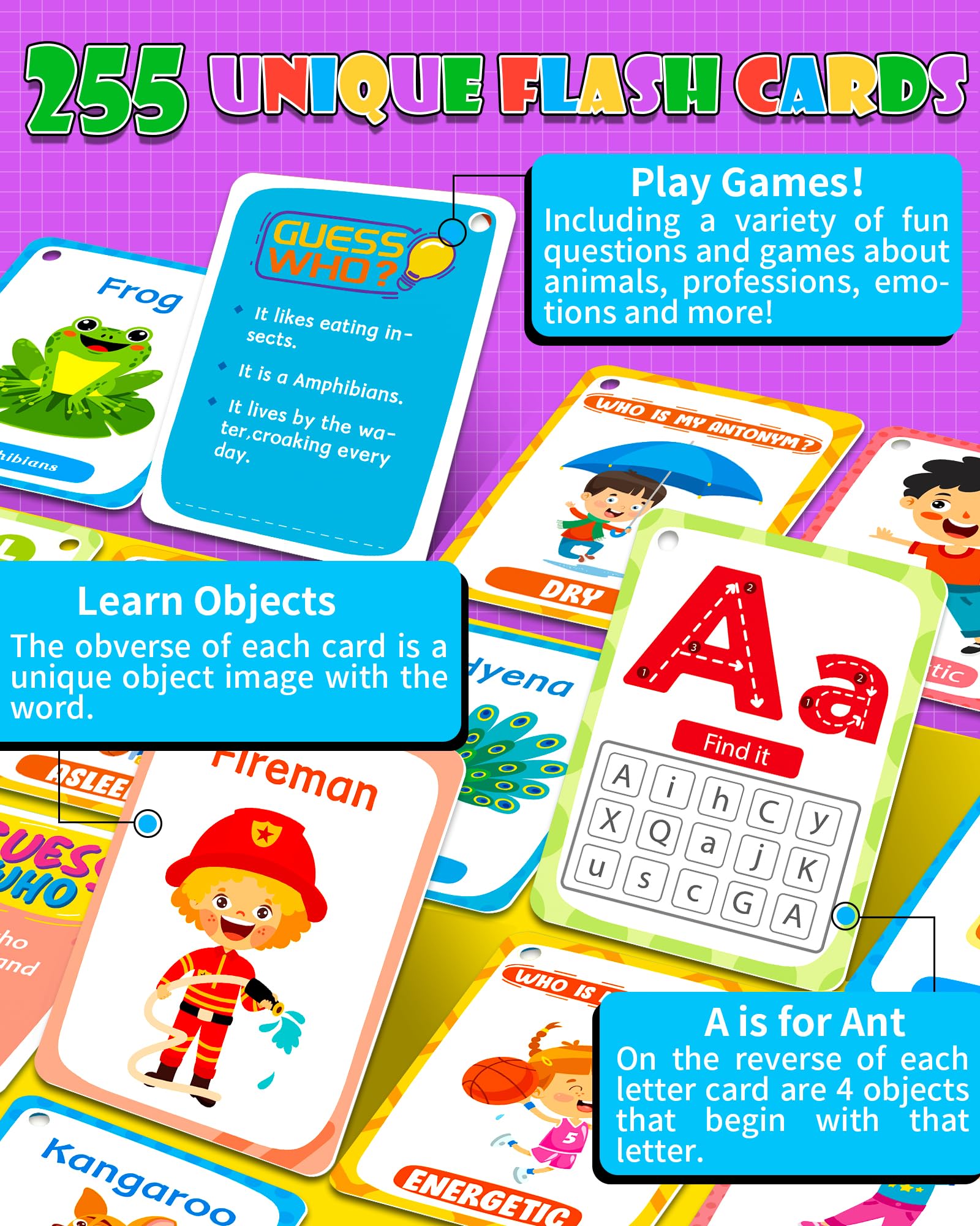 Snapklik.com : Flash Cards For Preschool, Pre K And Kindergarten Set Of ...