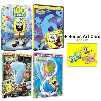 Amazon.com: SpongeBob SquarePants: Complete Seasons 1-8 DVD Collection ...