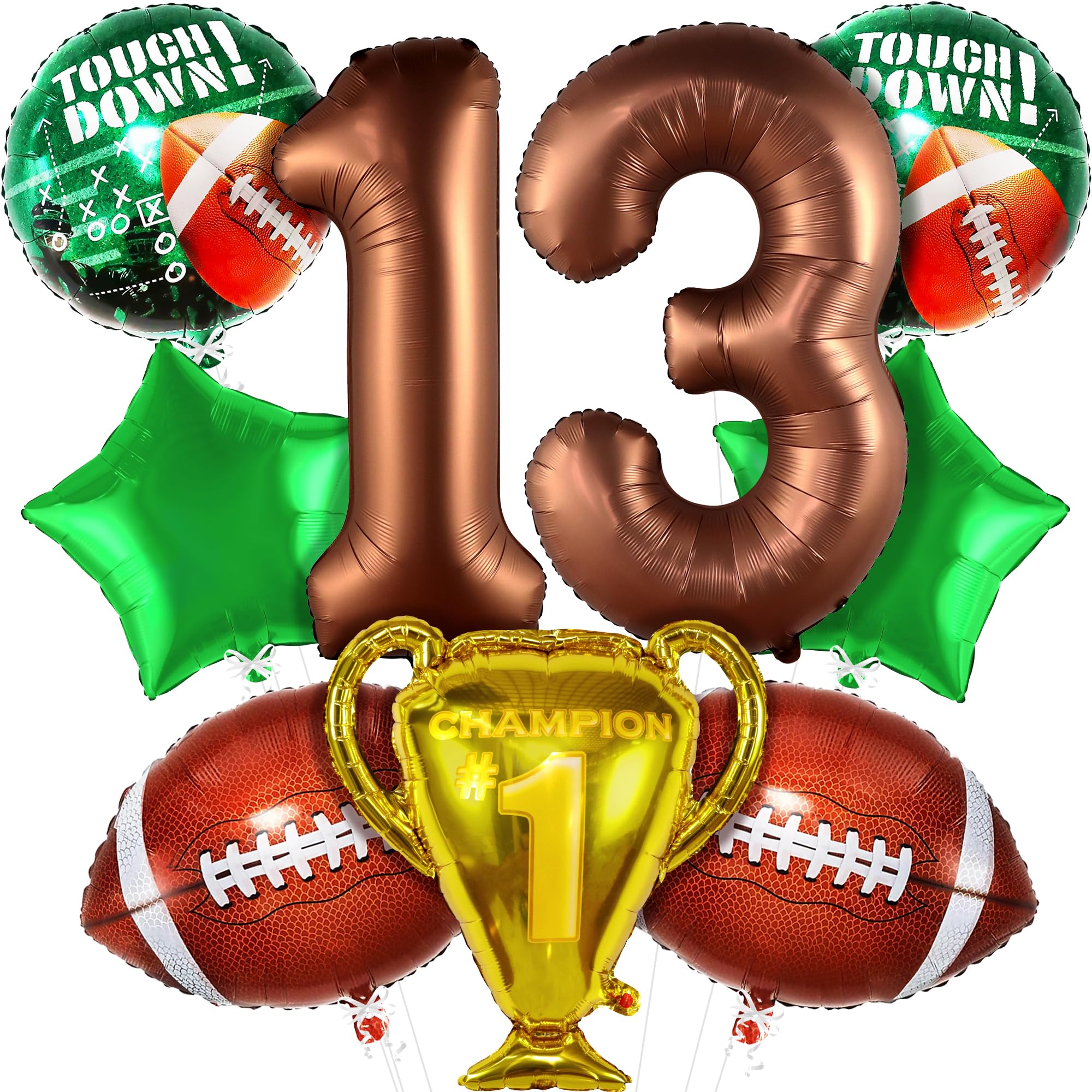 Snapklik.com : Football Birthday Balloon, 1pc, Brown 13th Birthday ...